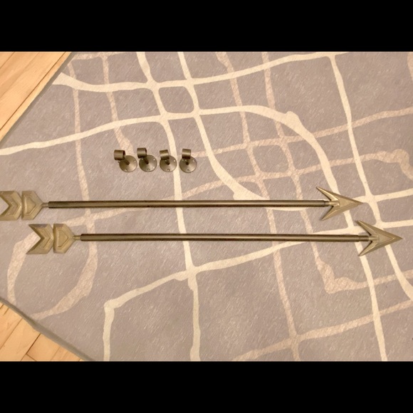 Accents | Magical Thinking Arrow Curtain Rod Set From Urban Outfitters ...